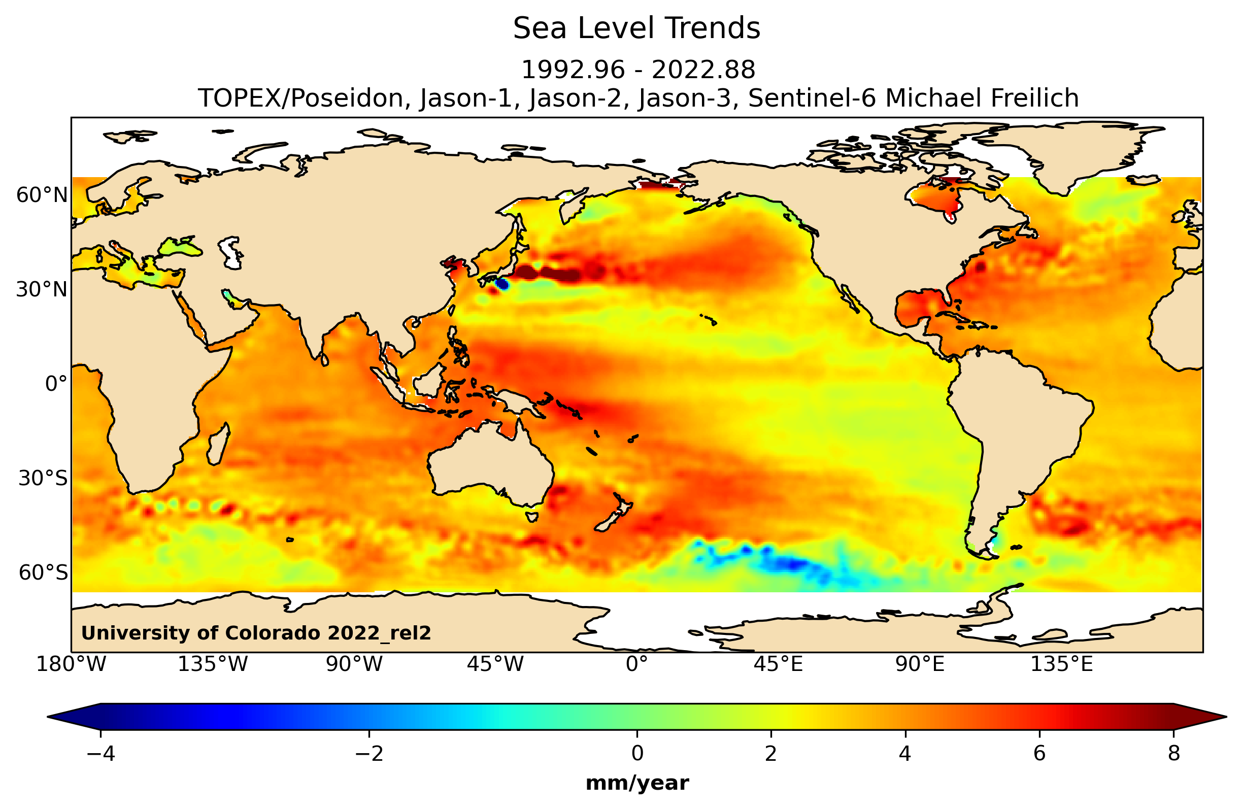 Trend Map | Sea Level Research Group