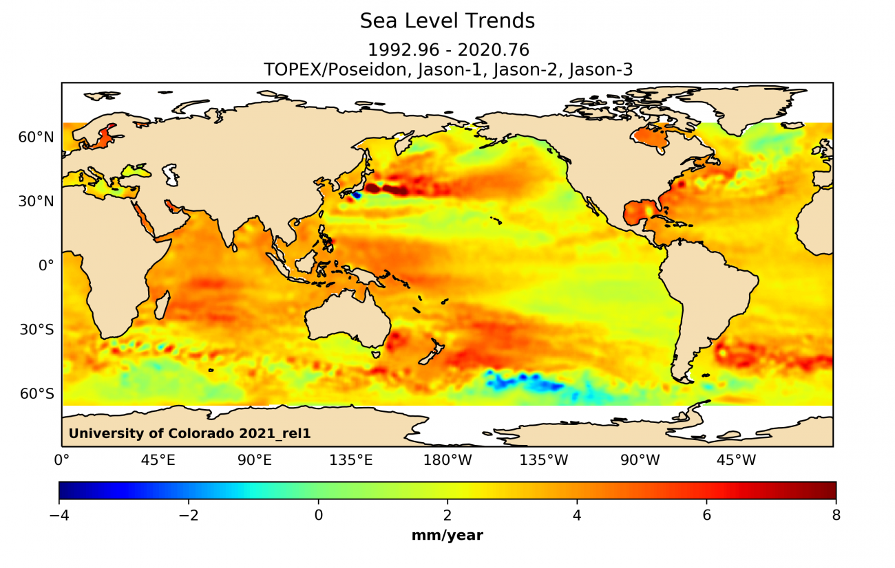 Sea Level Trends from Satellite Altimeters | Sea Level Research Group